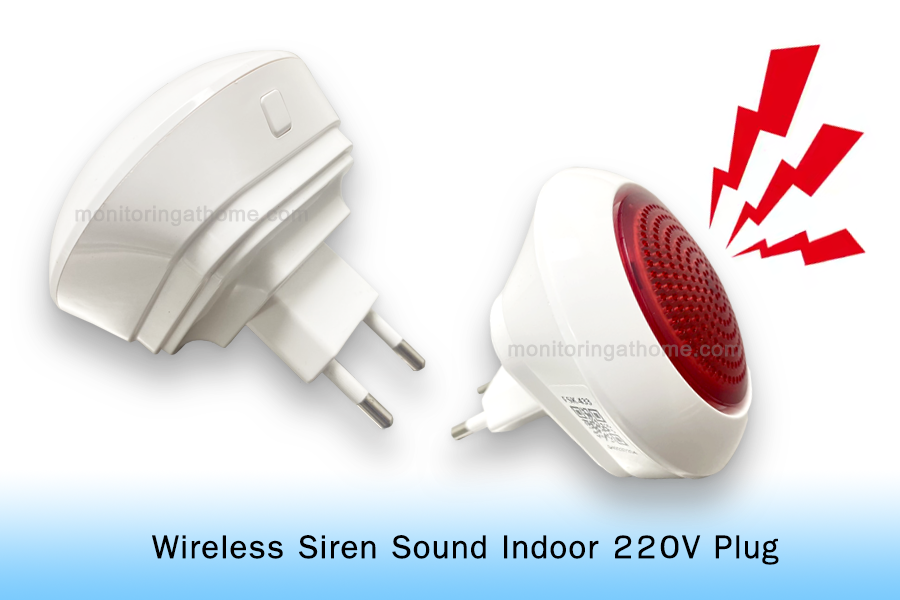 Wireless Siren Sound Indoor สัญญาณเสียงไซเรนพร้อมไฟกระพริบแบบไร้สาย